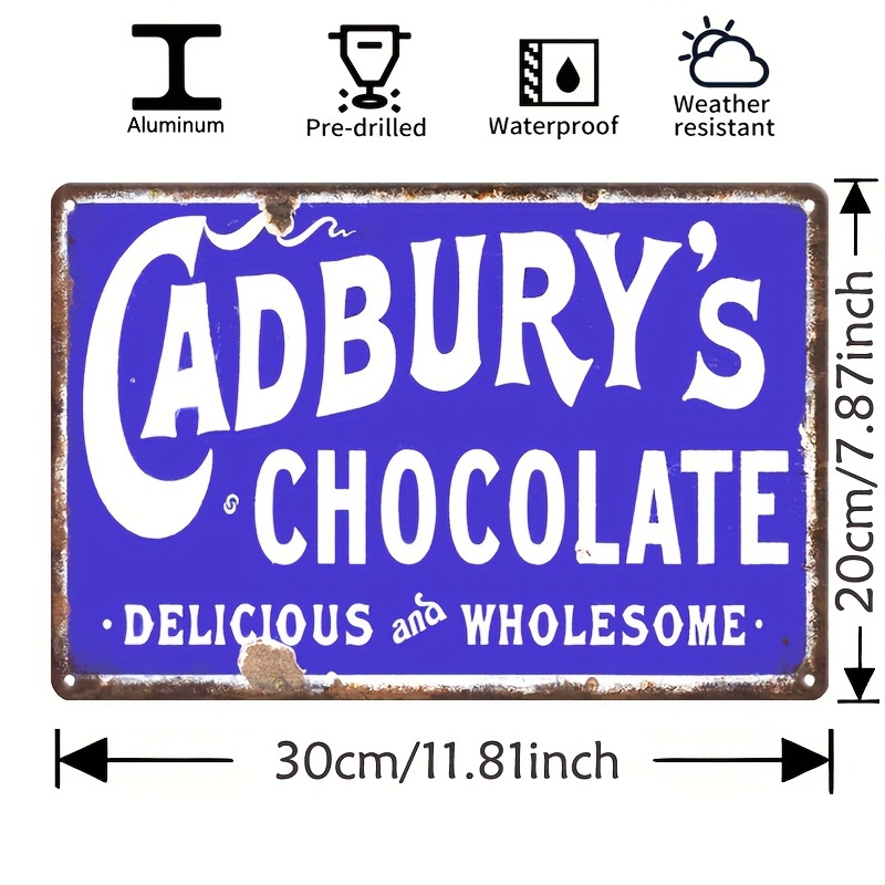 שלט קיר אלומיניום וינטג' של 's Chocolate Vintage - Temu