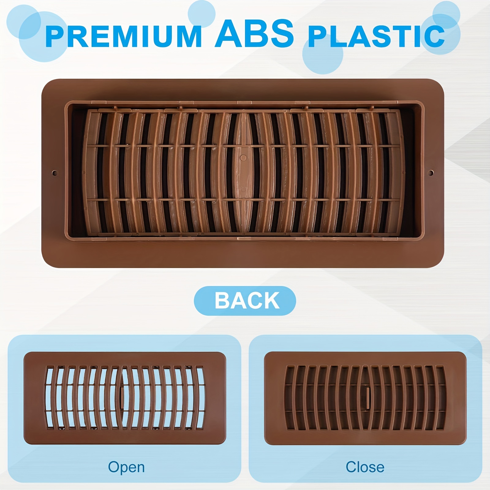 Floor Vents Register Vent Cover Trap Set Plastic Floor Vent - Temu