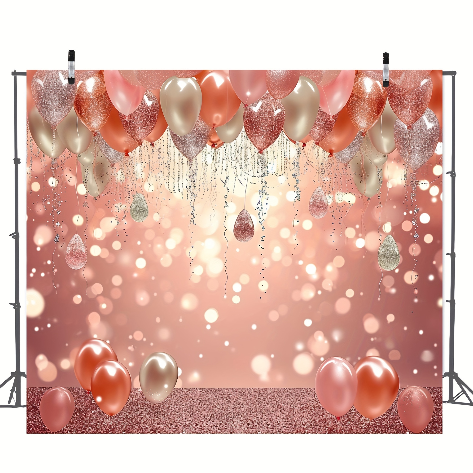 rose golden sequin wedding balloon backdrop cloth photo - Temu Philippines