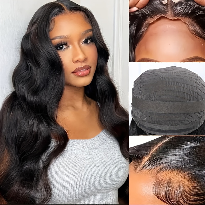Glueless Wig Beginners 4x4 Body Wave Lace Front Wigs Human - Temu ...