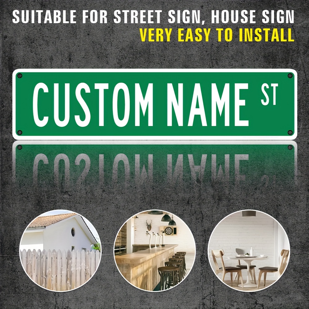 Personalized Street Signs Outdoors