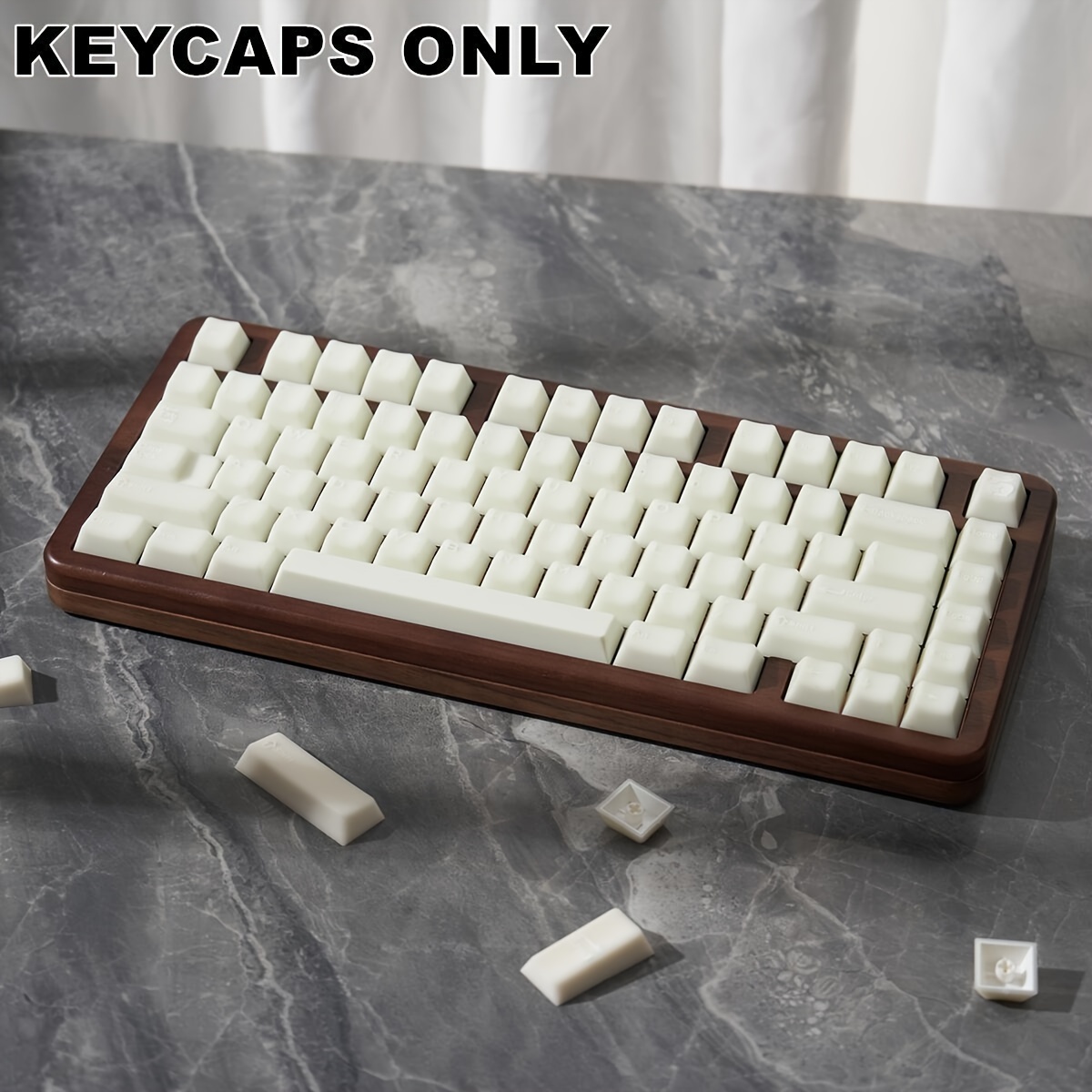 (keycaps )154 Keys White Pbt Keycaps Cherry Original - Temu