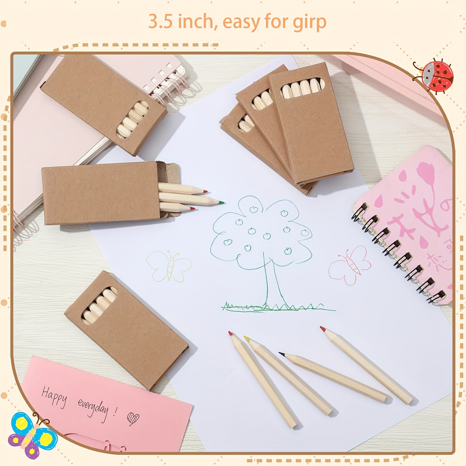 Mini Drawing Colored Pencils: Portable Different Colored - Temu