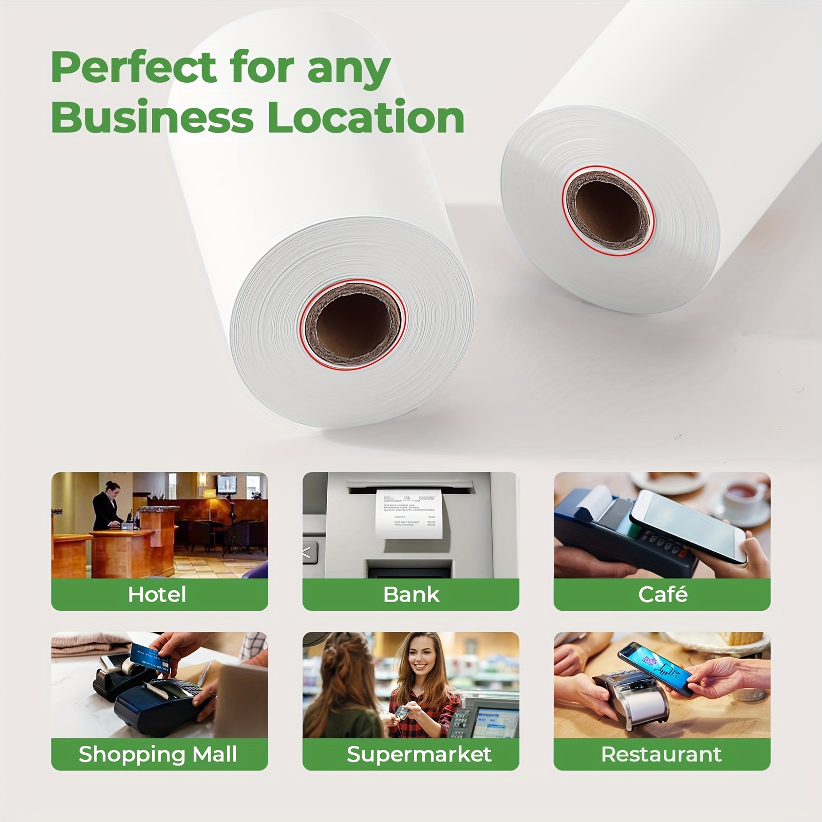 Thermal Paper Rolls Pos Printers Bpa free Inkless Heat - Temu Bahrain