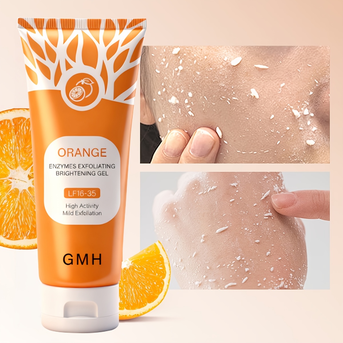 face body cleansing scrub gel sold on Temu United States