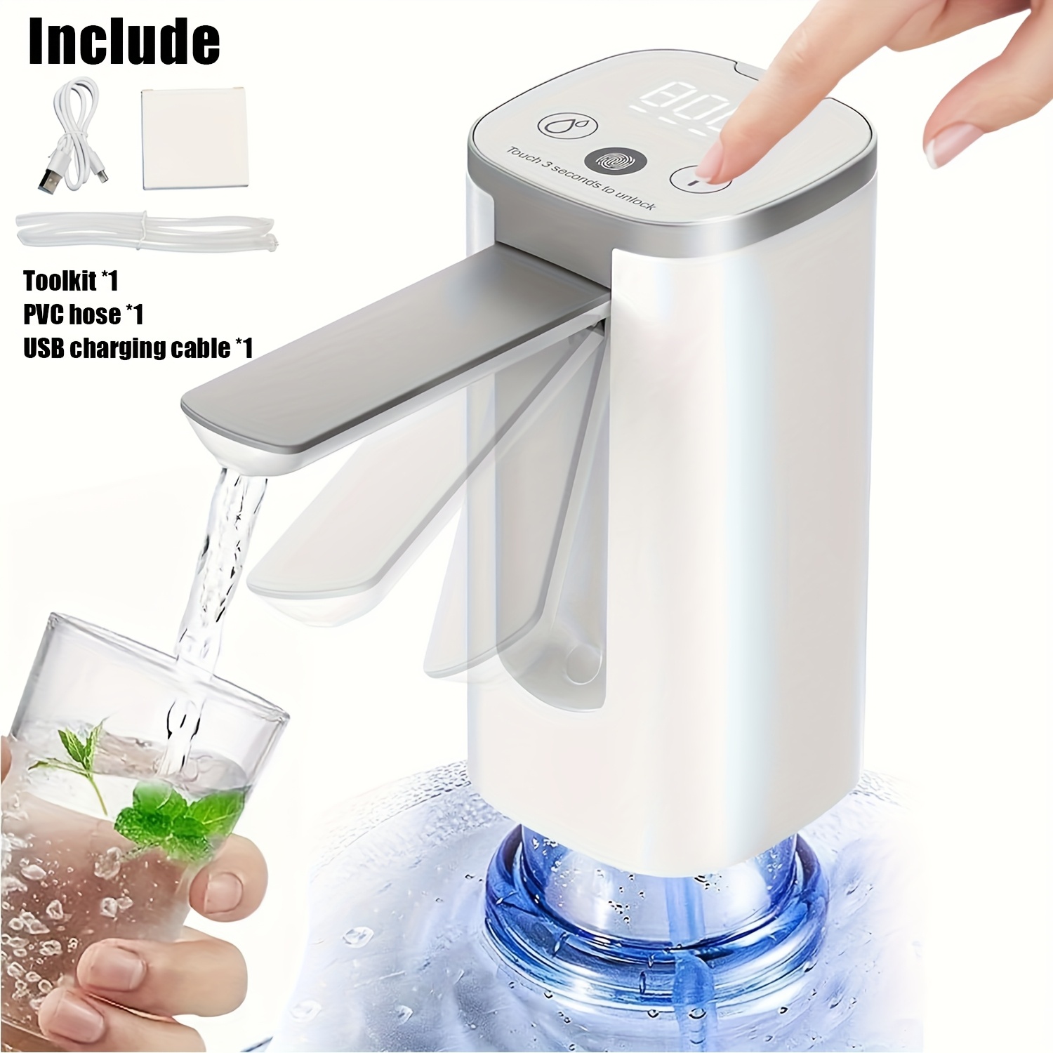 5 gallon water dispenser pump sold on Temu United States