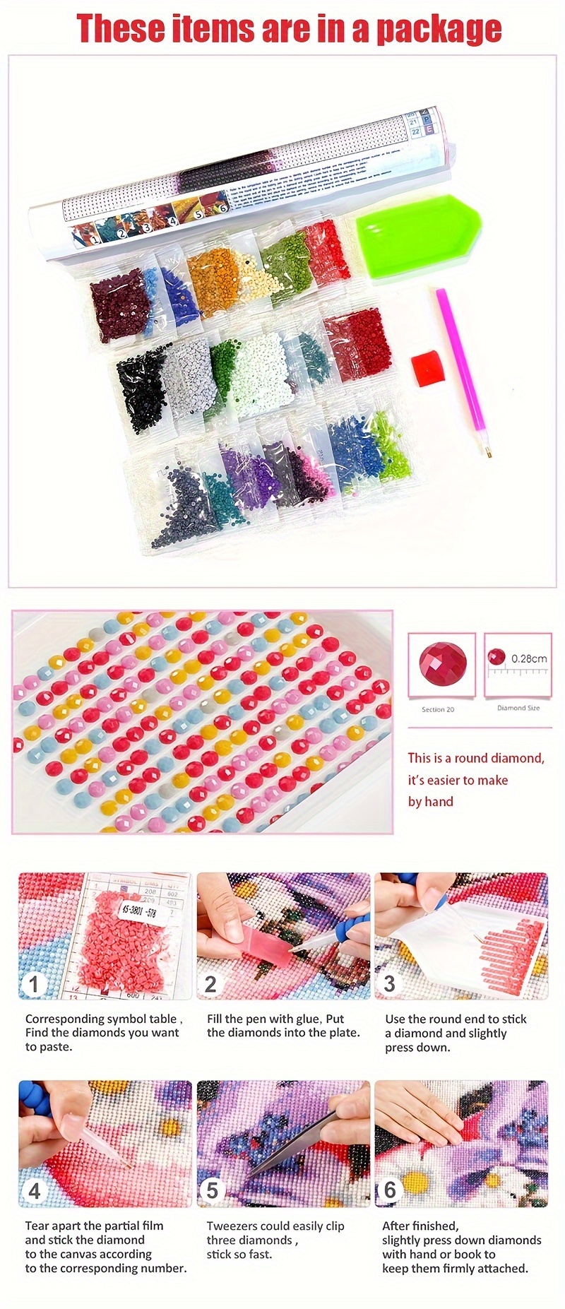 Complete 5d Diamond Painting Kit Animal Design - Temu