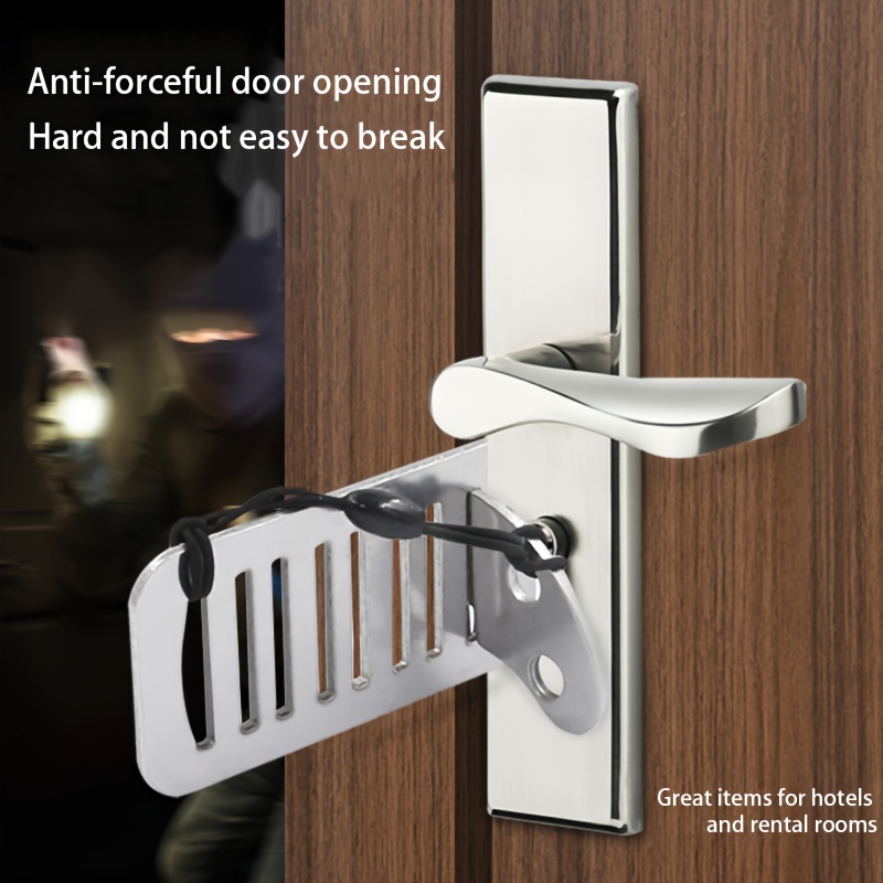 Premium Portable Stainless Steel Door Lock Security Devices - Temu