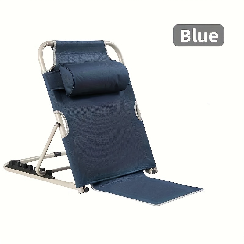 1pc foldable recliner with headrest adjustable angle bed back support suitable for outdoor home sports outdoors temu Temu
