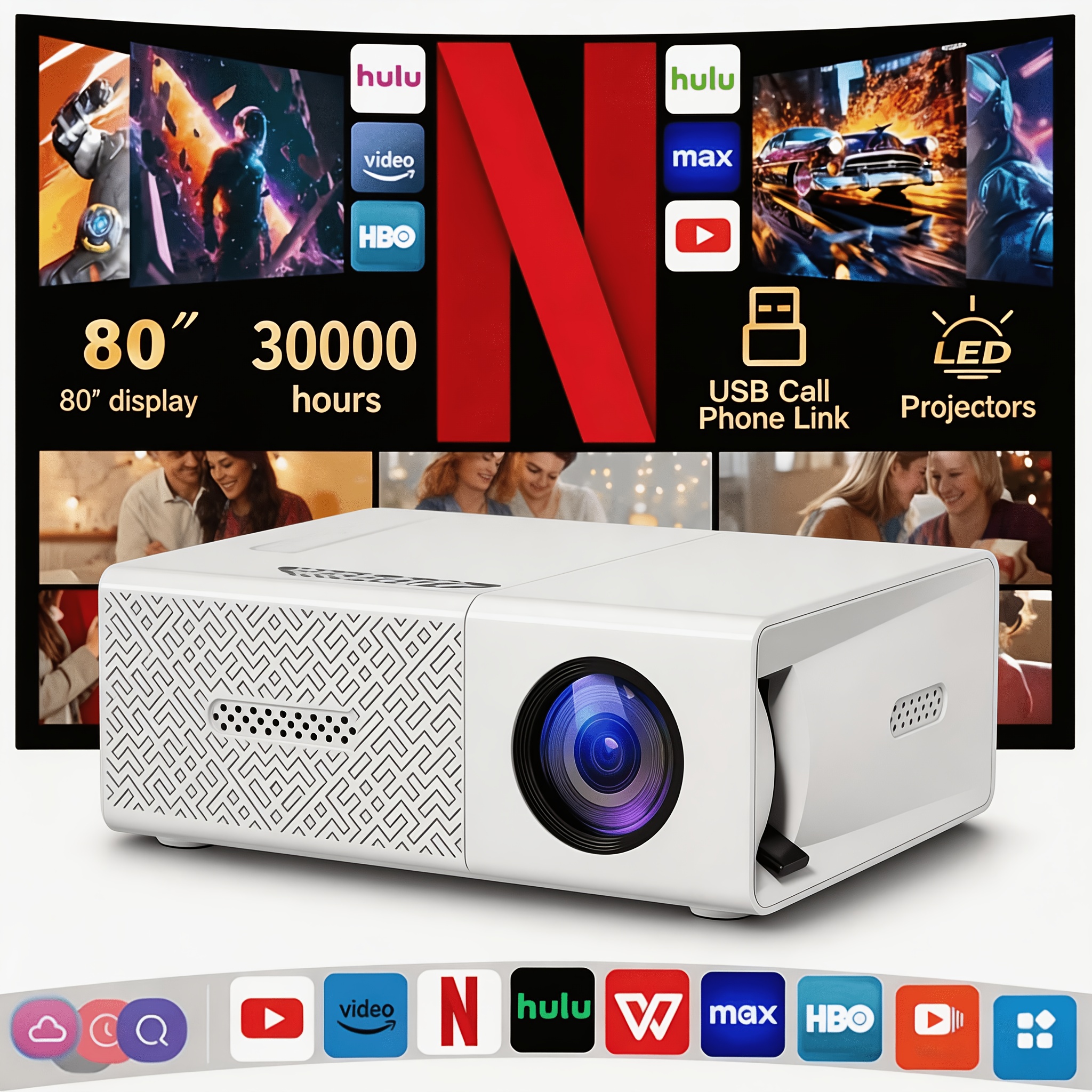 movie projectors sold on Temu United States