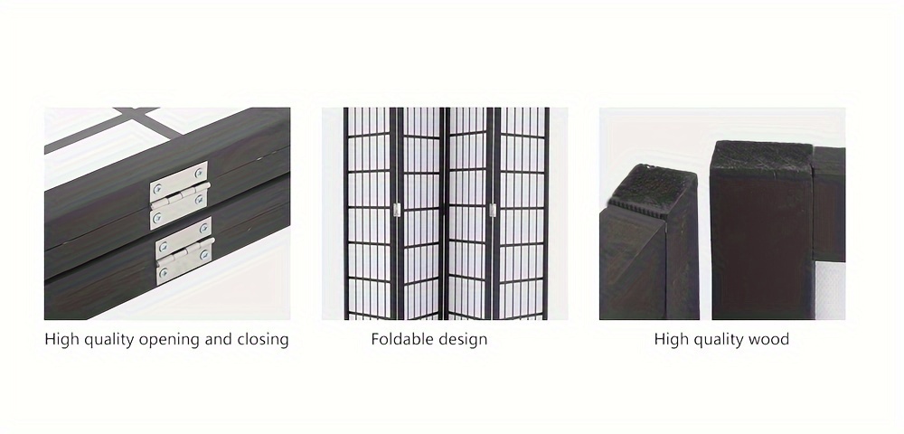 Room Divider Folding Oriental Screen Portable Privacy - Temu