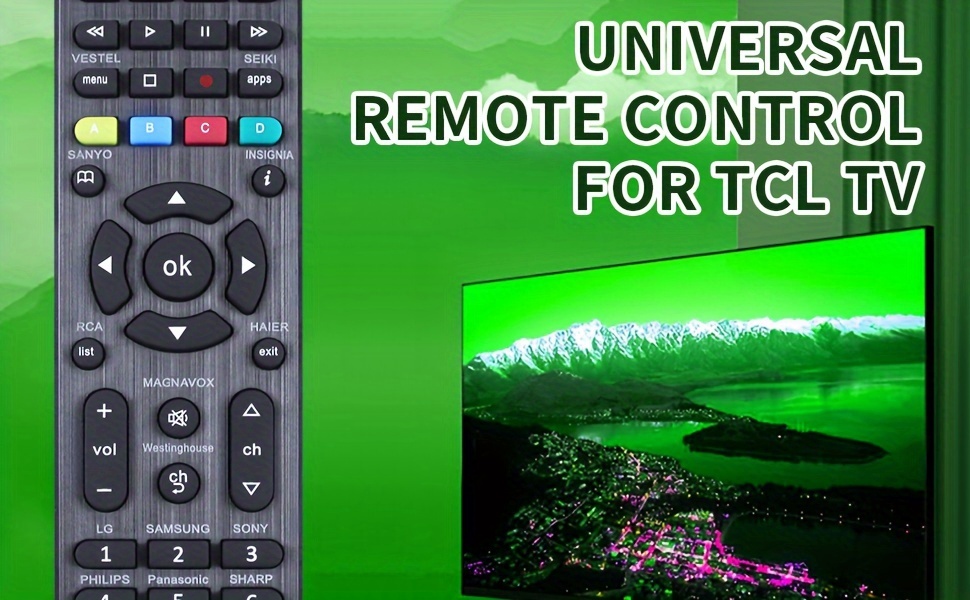 Tv Remote Control For Samsung Tcl Vizio Sharp Insignia Toshiba And ...