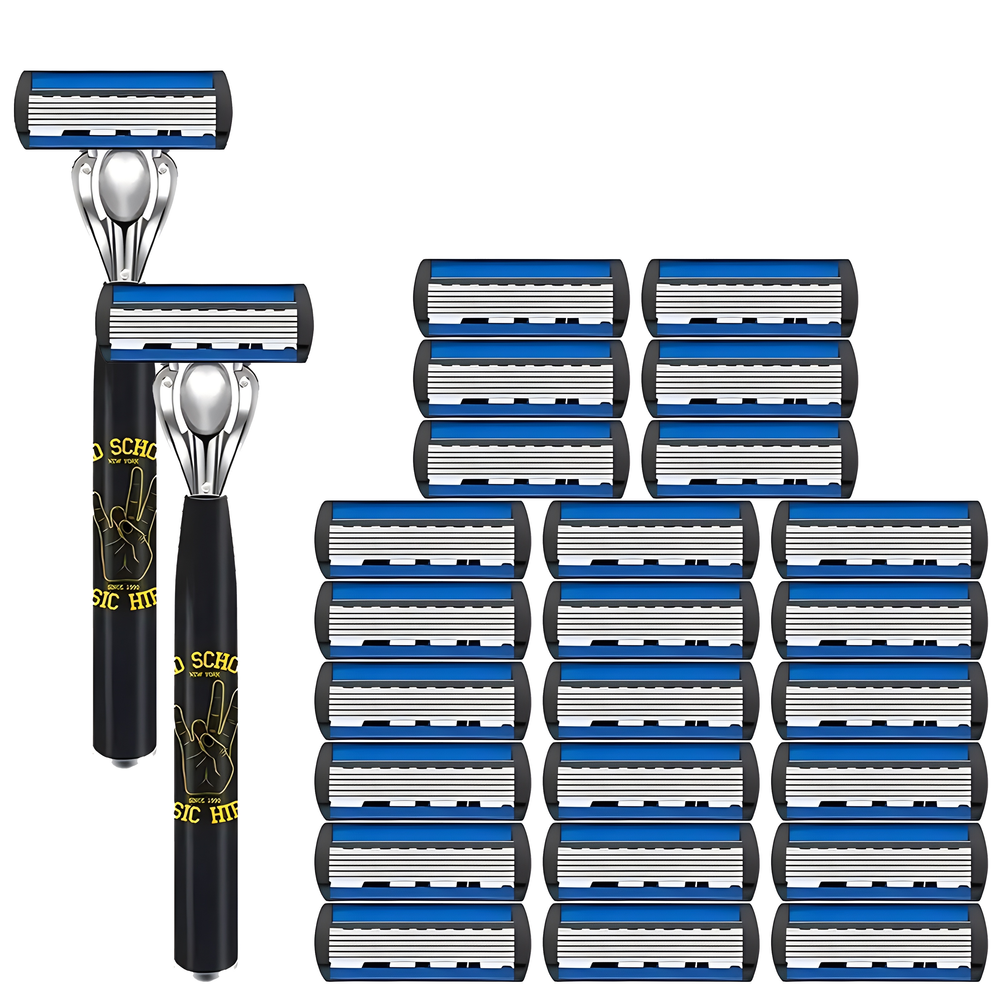 Men's Shaving Razor Hip hop Style Non Slip Handle - Temu United Kingdom