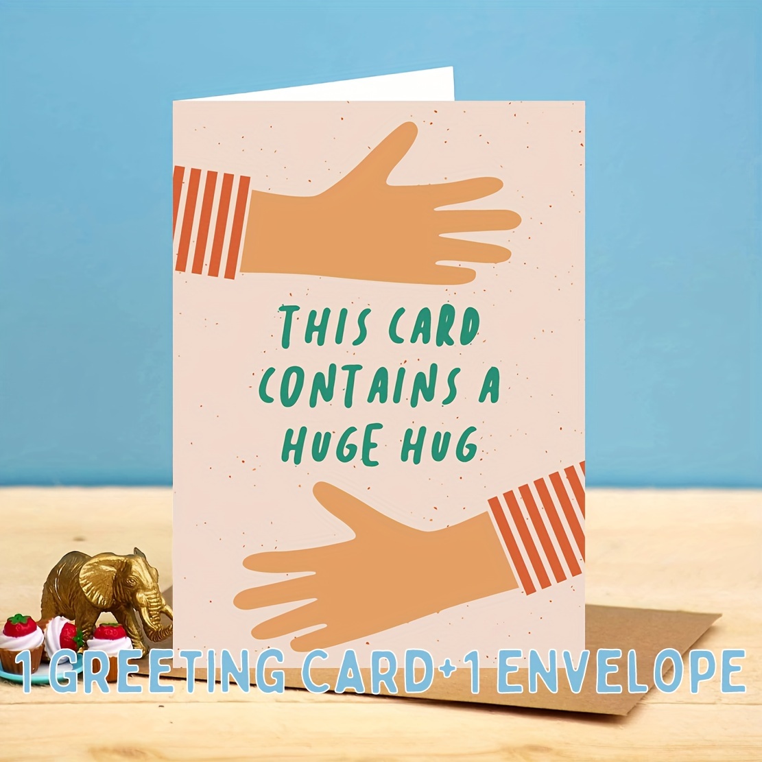 Card Contains A Huge Hug Love Friendship Card Including - Temu