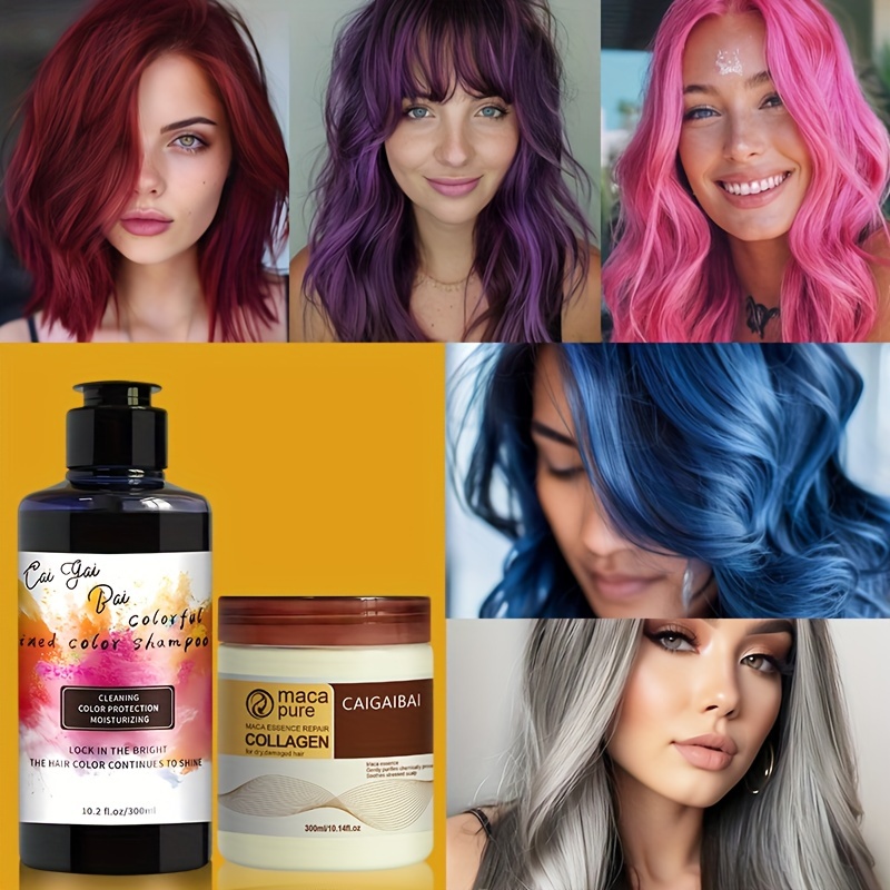 Caigaibai Color enhancing Shampoo Blonde Silvery Gray Hair - Temu