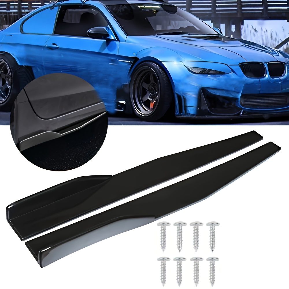 200cm/78.7'' Car Winglet Rocker Panel Splitters Side Skirt Extensions ...