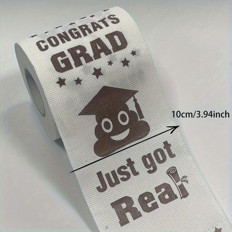 1pc, Bachelor Hat Poop Pattern Tissue, Gift For Friends, Creative Fun ...