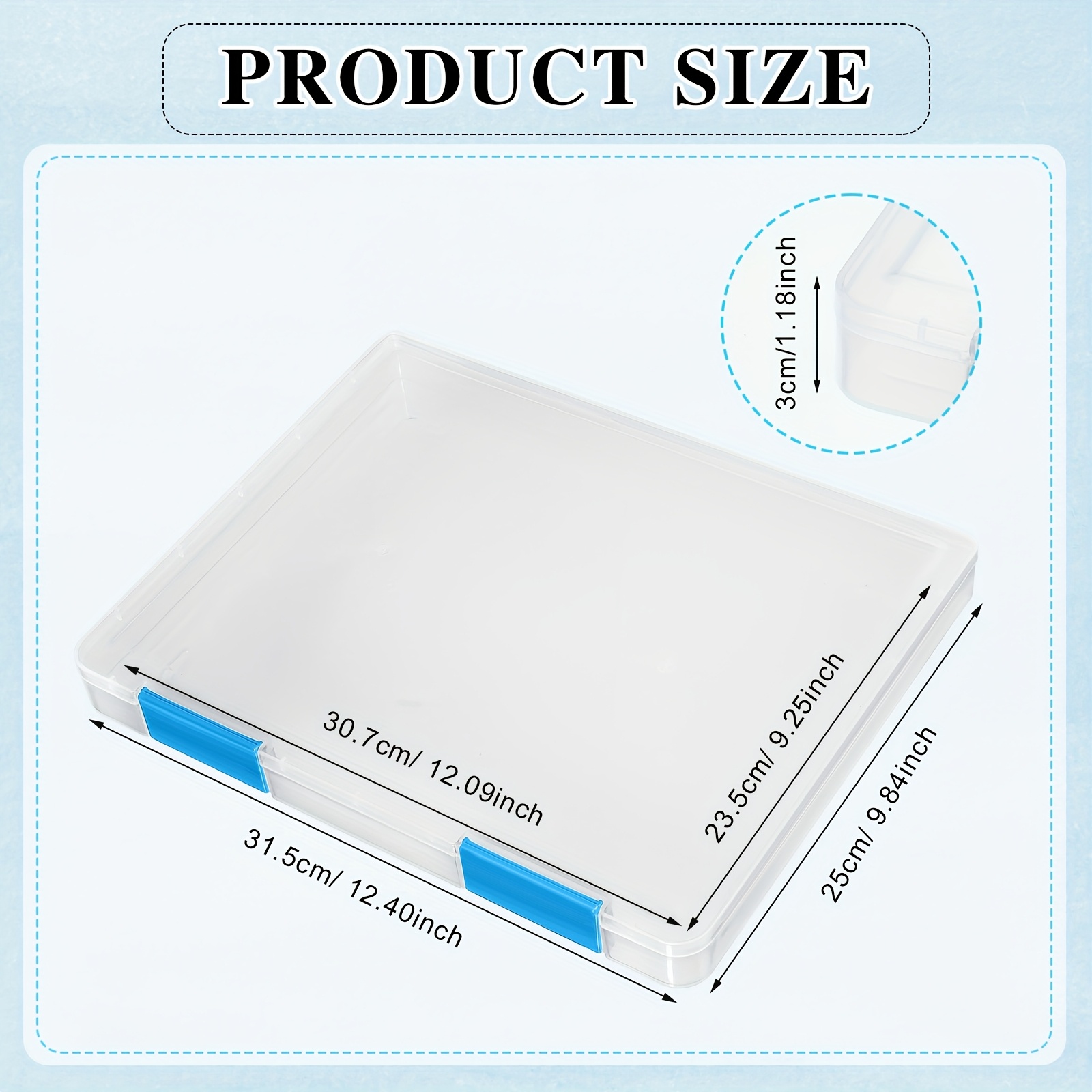 A4 Size Waterproof Plastic File Boxes Clear Document - Temu
