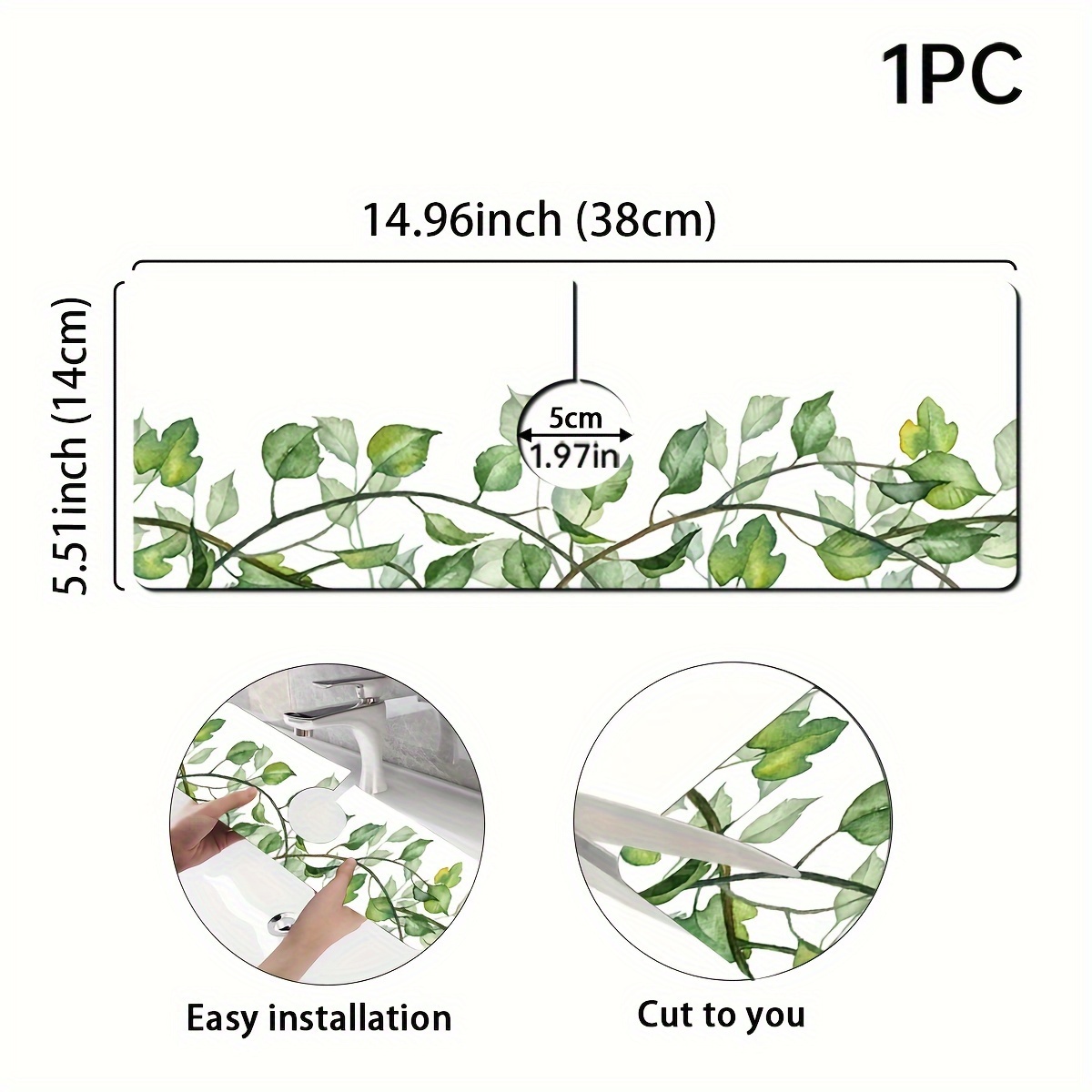 Drain Mat Kitchen Faucet Sink Splash Guard Spring Theme - Temu Canada