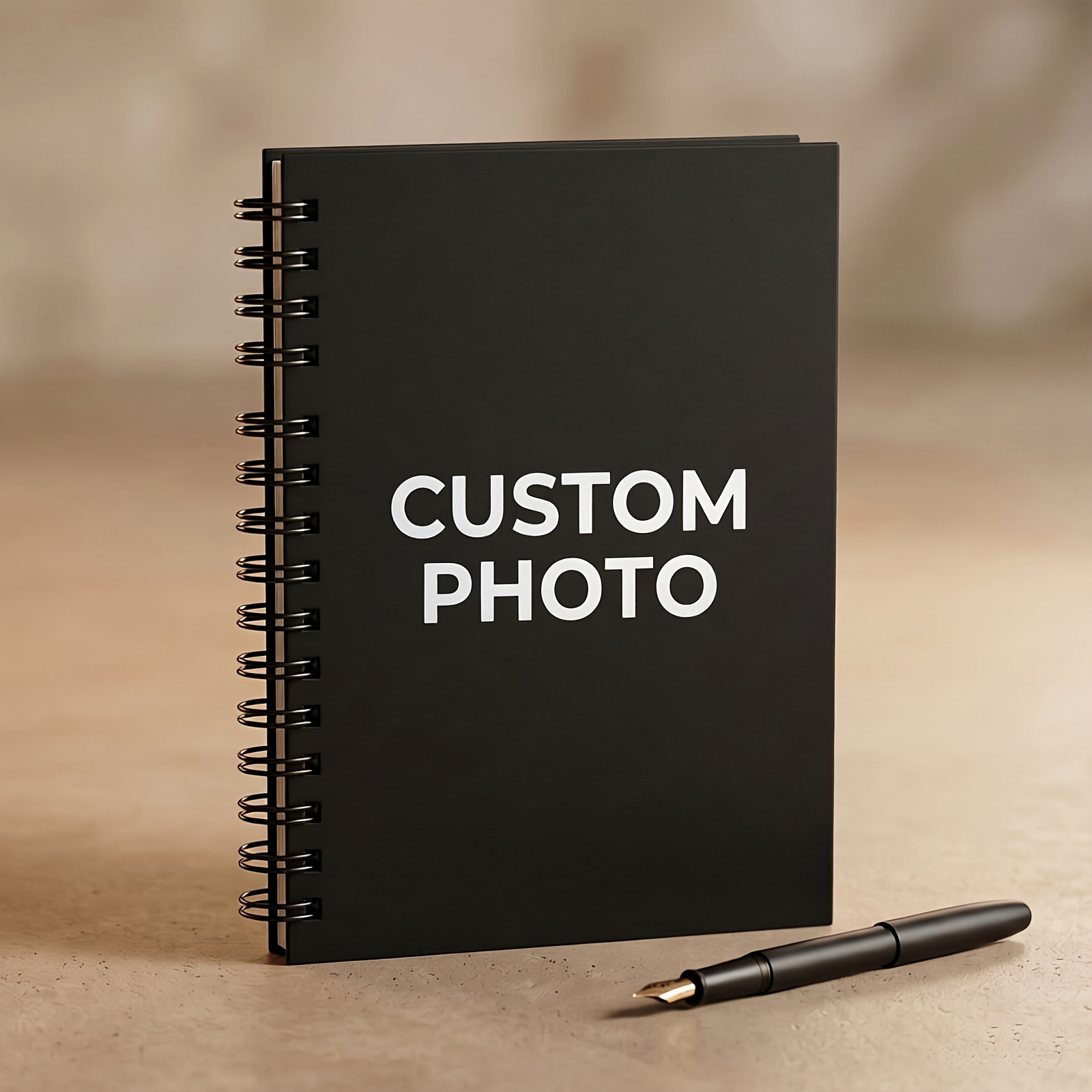 personalized notebooks sold on Temu Canada