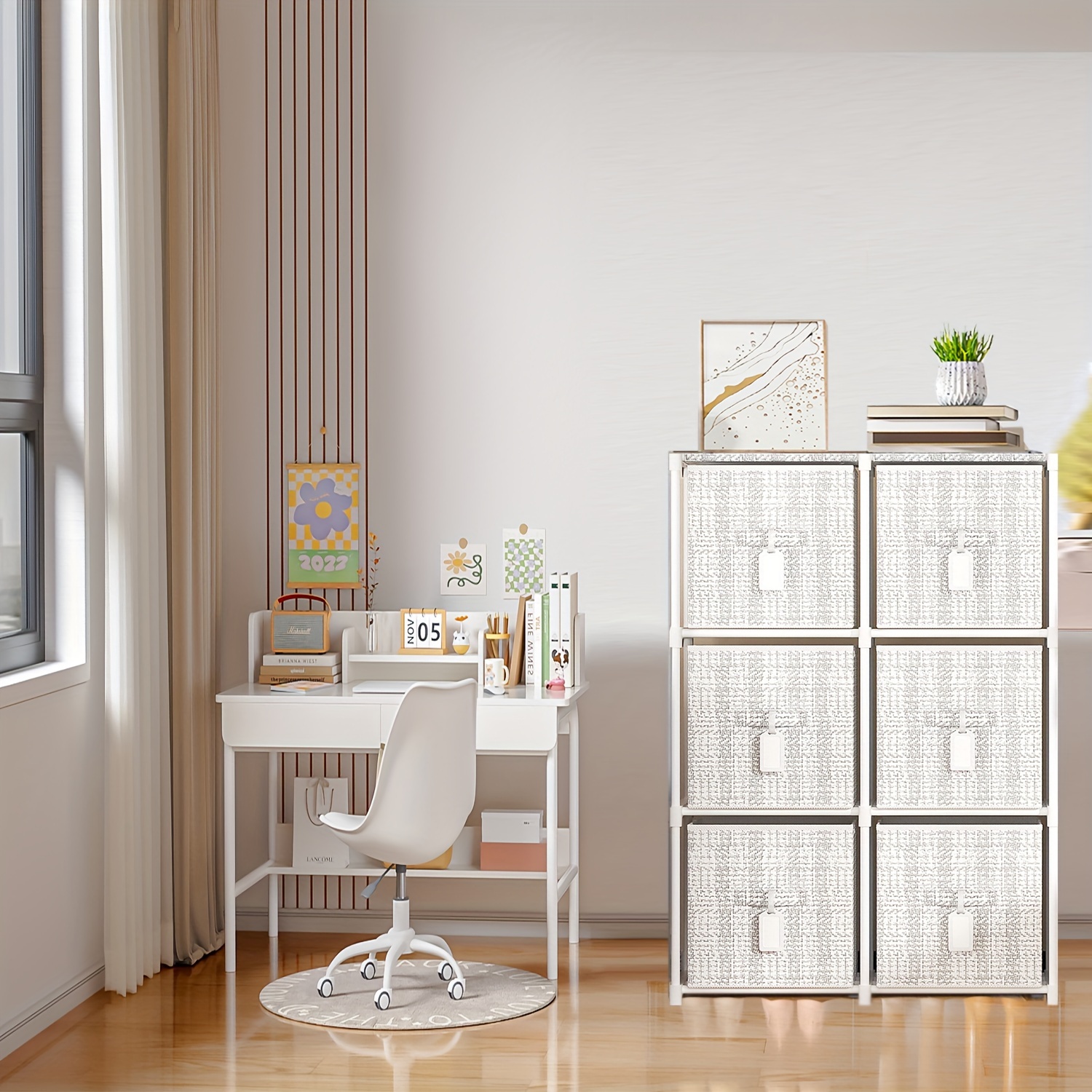 Elegant Cube Storage Organizer Unit Bins Labels Adjustable - Temu