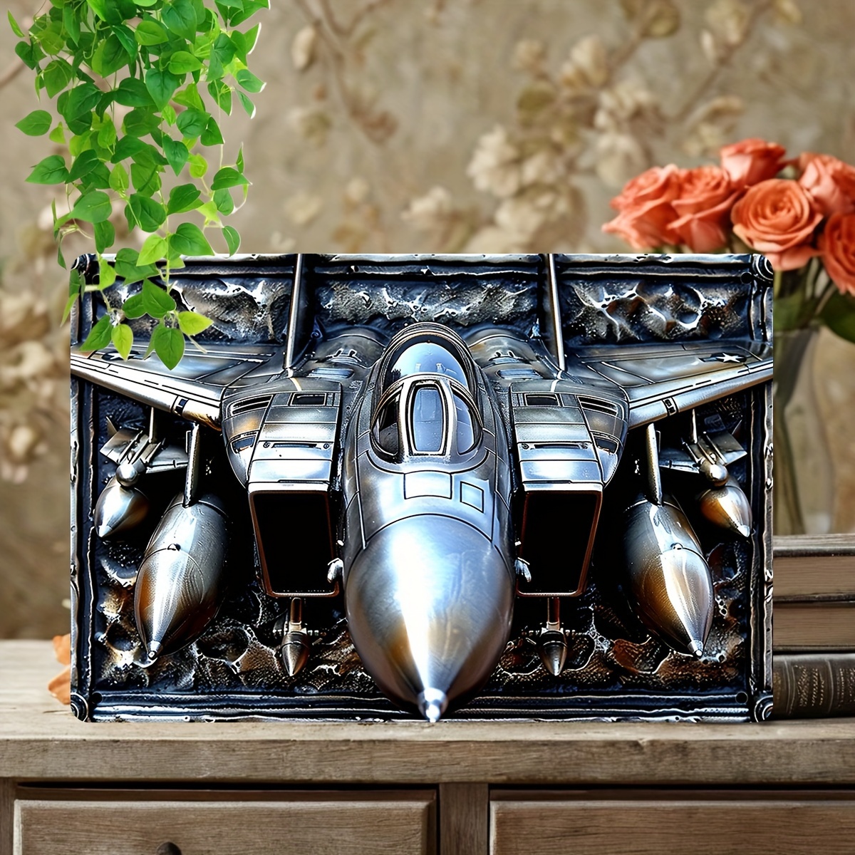 Vintage Metal Fighter Jet Wall Art: Multi purpose Decorative - Temu ...