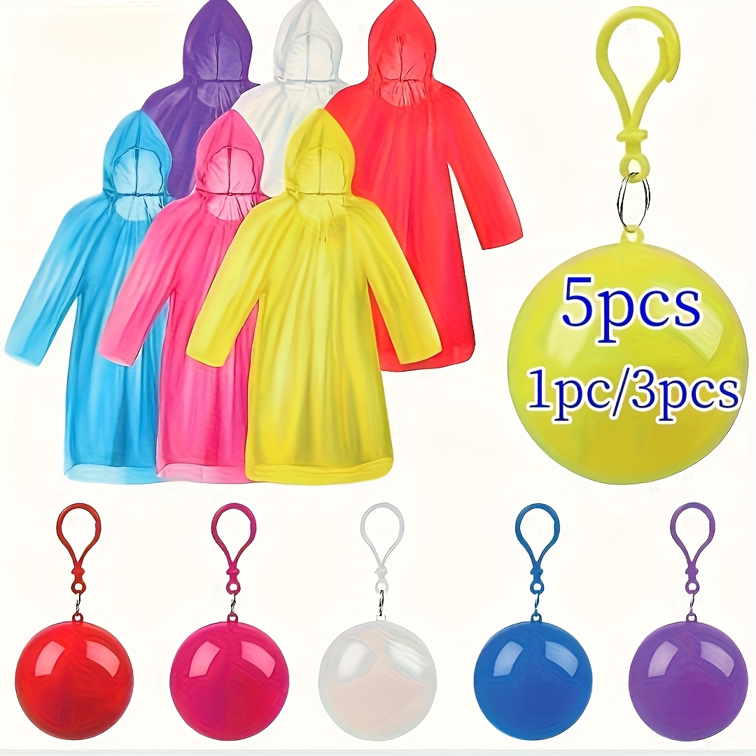 disposable rain poncho sold on Temu United States