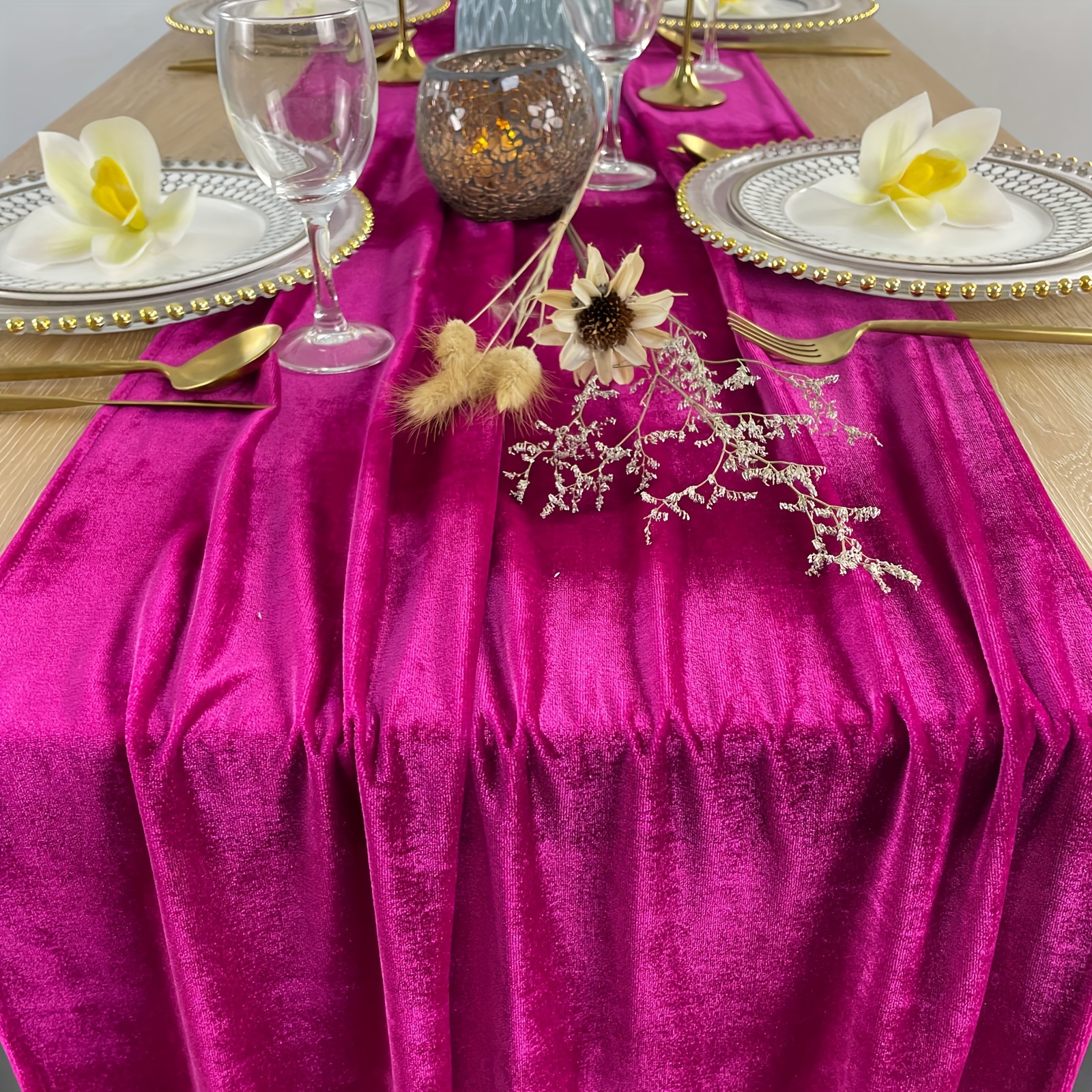 Velvet Table Runner Luxurious Velvet Table Runner Wedding - Temu