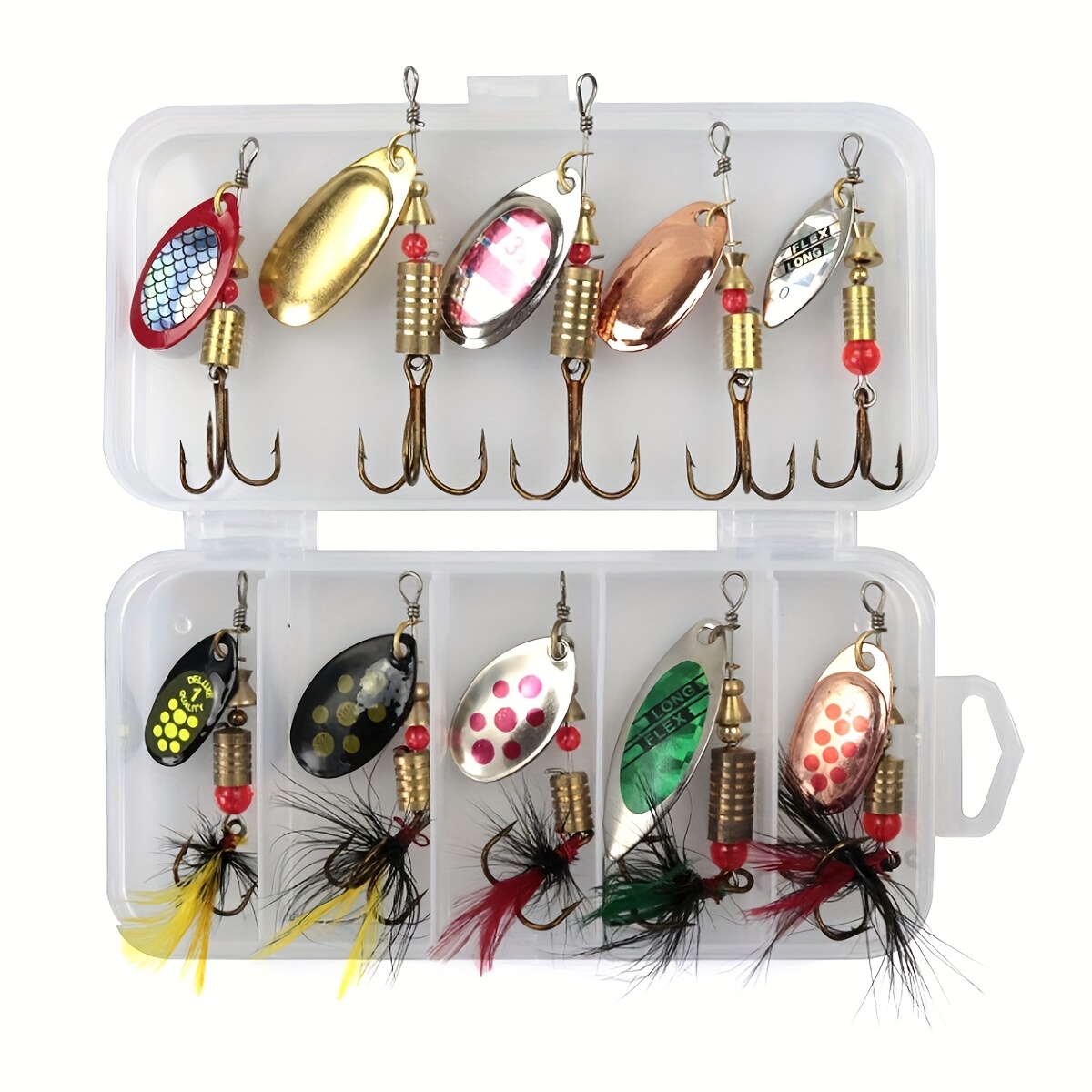fishing spinners sold on Temu United States