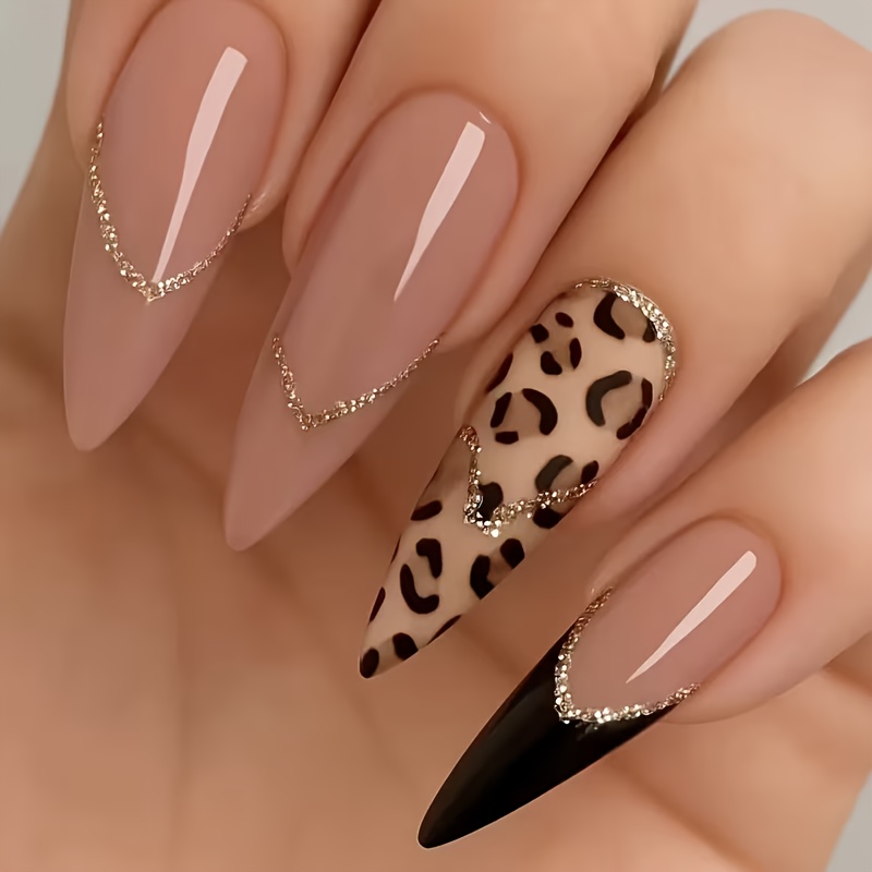 long black stiletto nails sold on Temu United States