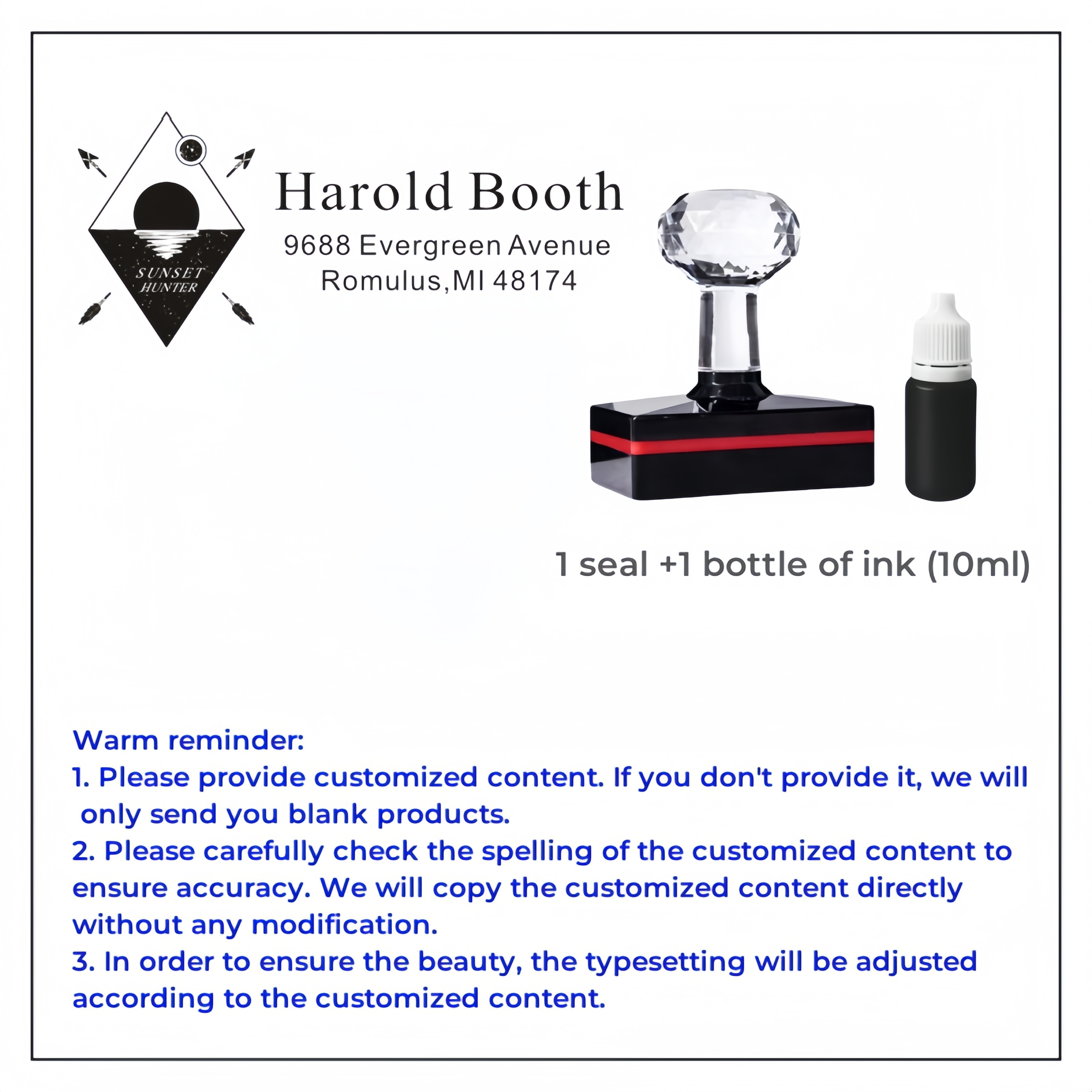 Professional Customized Personalized Business Stamp Quality - Temu ...