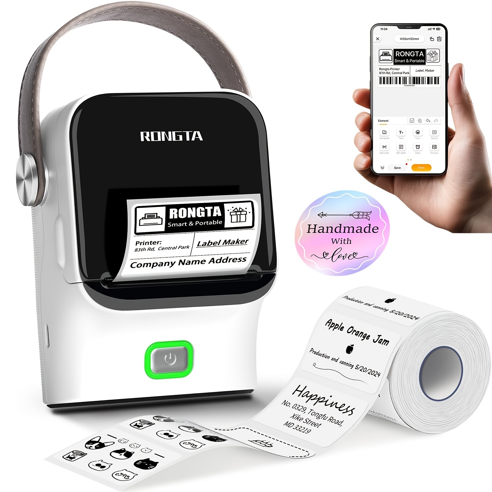 bottle label maker sold on Temu United States