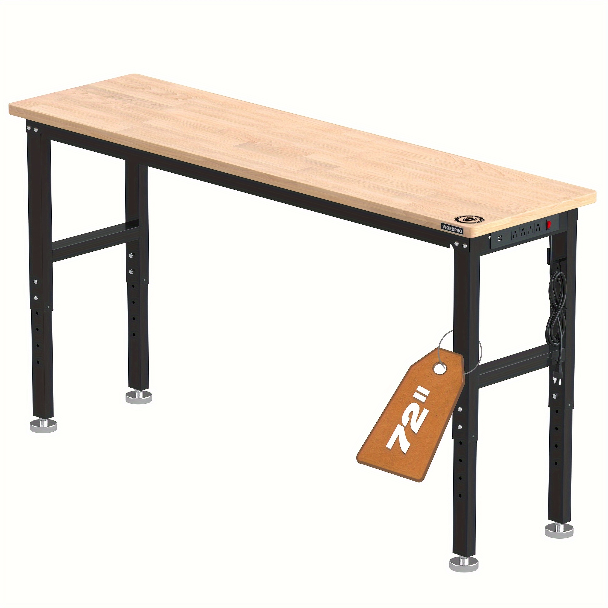 Homhougo original Adjustable Height Workbench 60