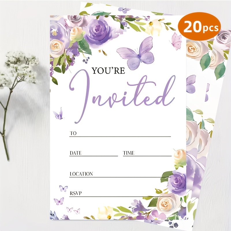 invitation cards sold on Temu United States