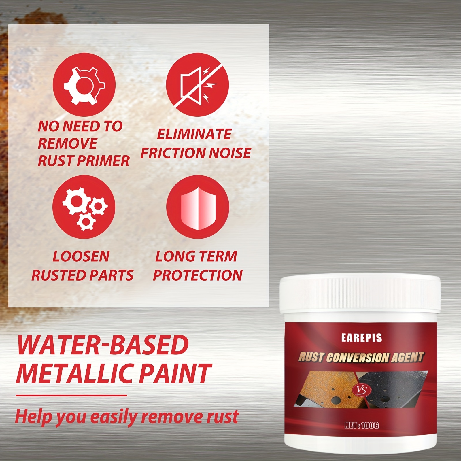 Earepis Rust Converter Metal Polish Water based Rust - Temu Cyprus