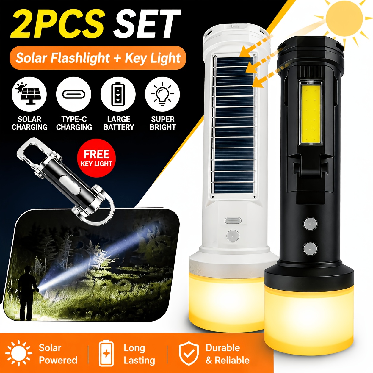 car flashlight sold on Temu United States