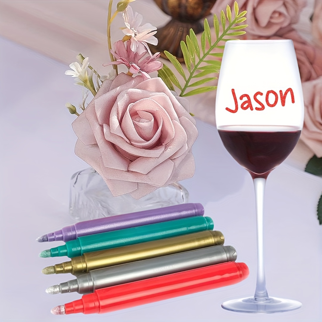 wine glass markers sold on Temu Australia