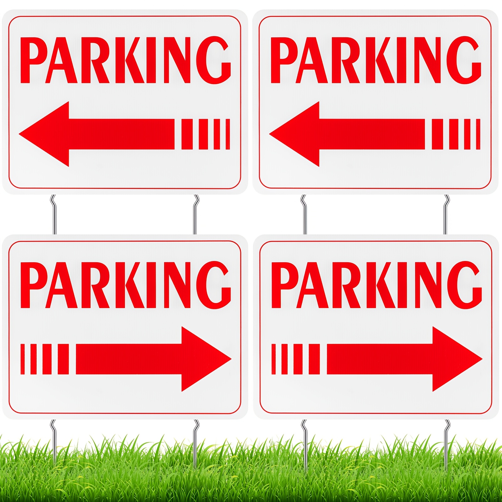 event parking sign stake directional arrows double sided - Temu