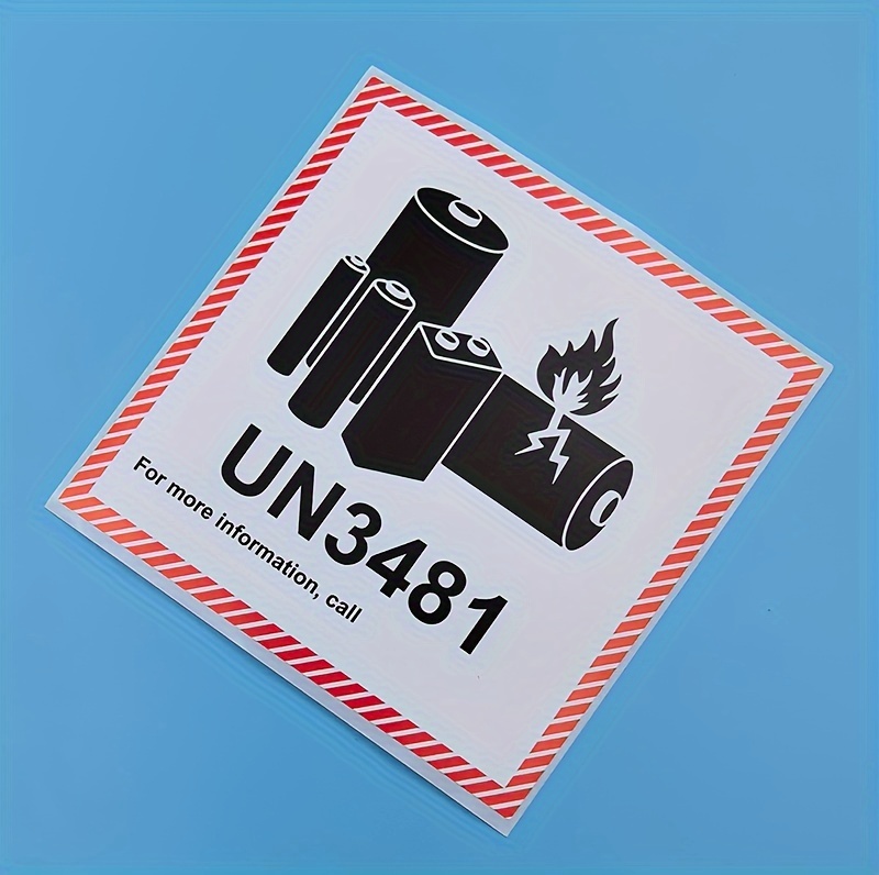 Un3480/un3481/un3090/un3091 Lithium Battery Hazard Warning - Temu