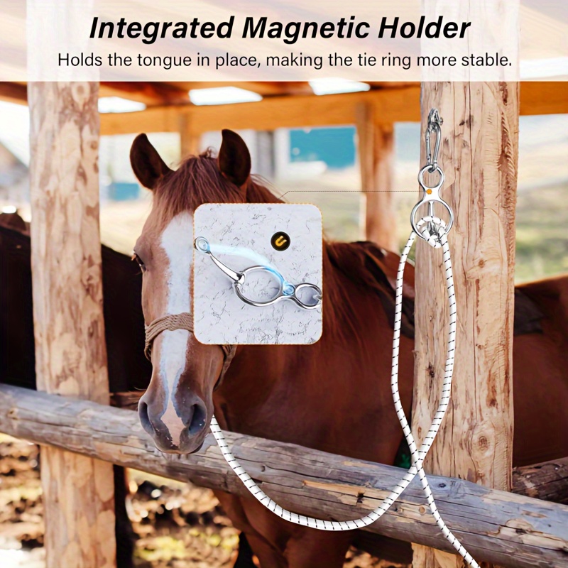 1 Set Of Safe And Stylish Horse Tie Ring For Horse Rope Perfect Horse Tack And Supply Accessories