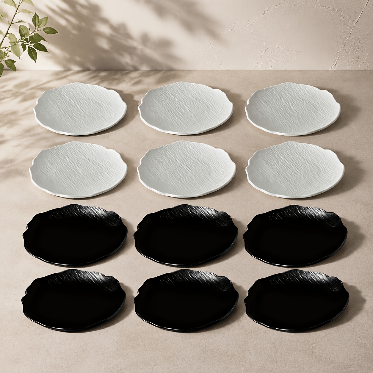 black plates sold on Temu Australia