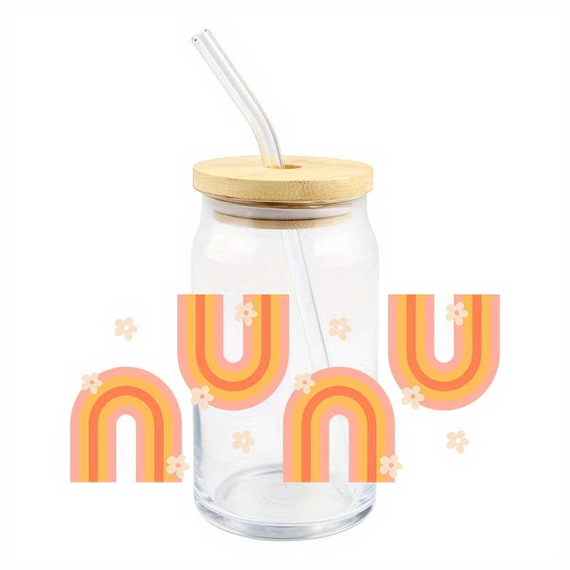 fashionable transfer stickers uv dtf cup wraps 16 zo glass - {region_name}