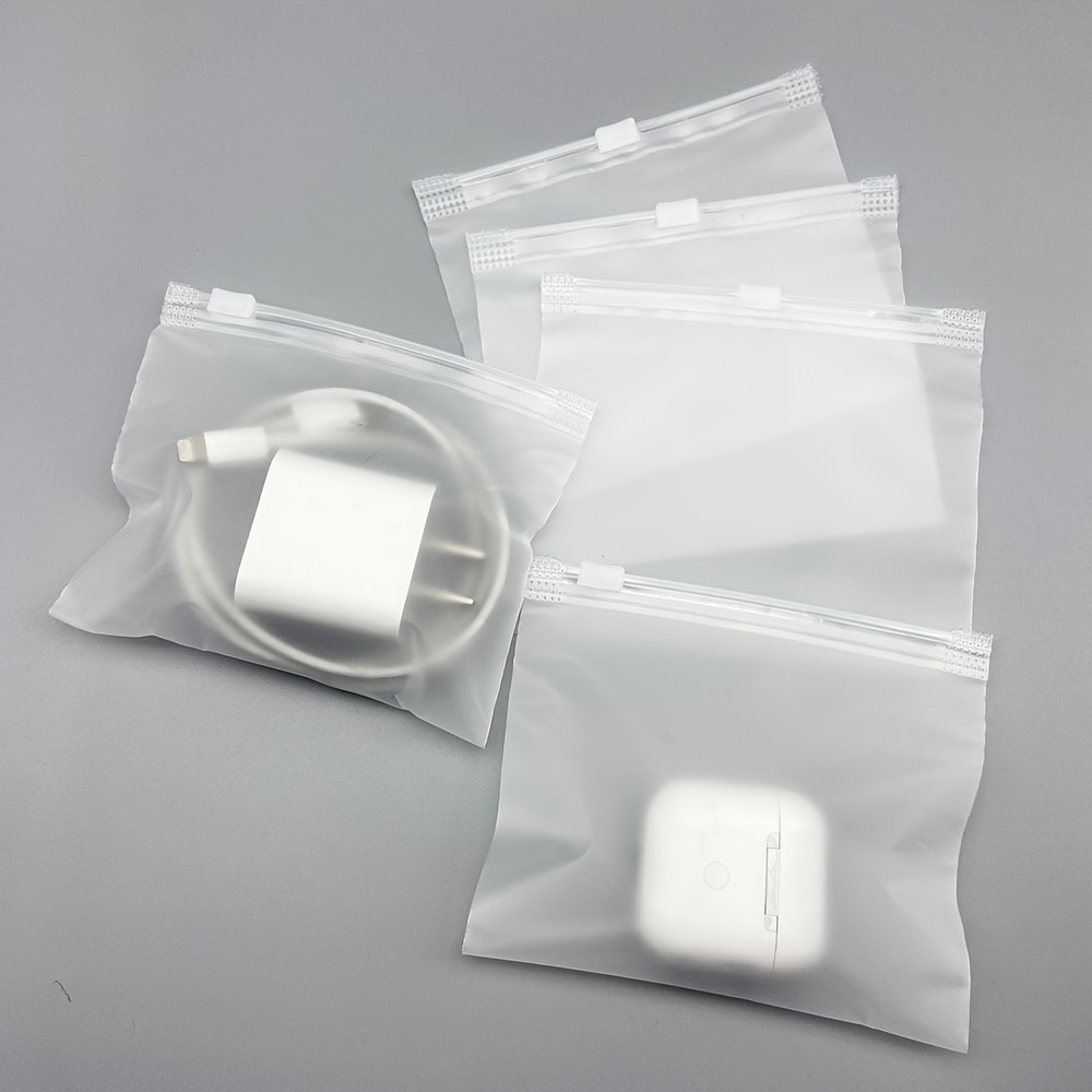 frosted zipper bags sold on Temu United States