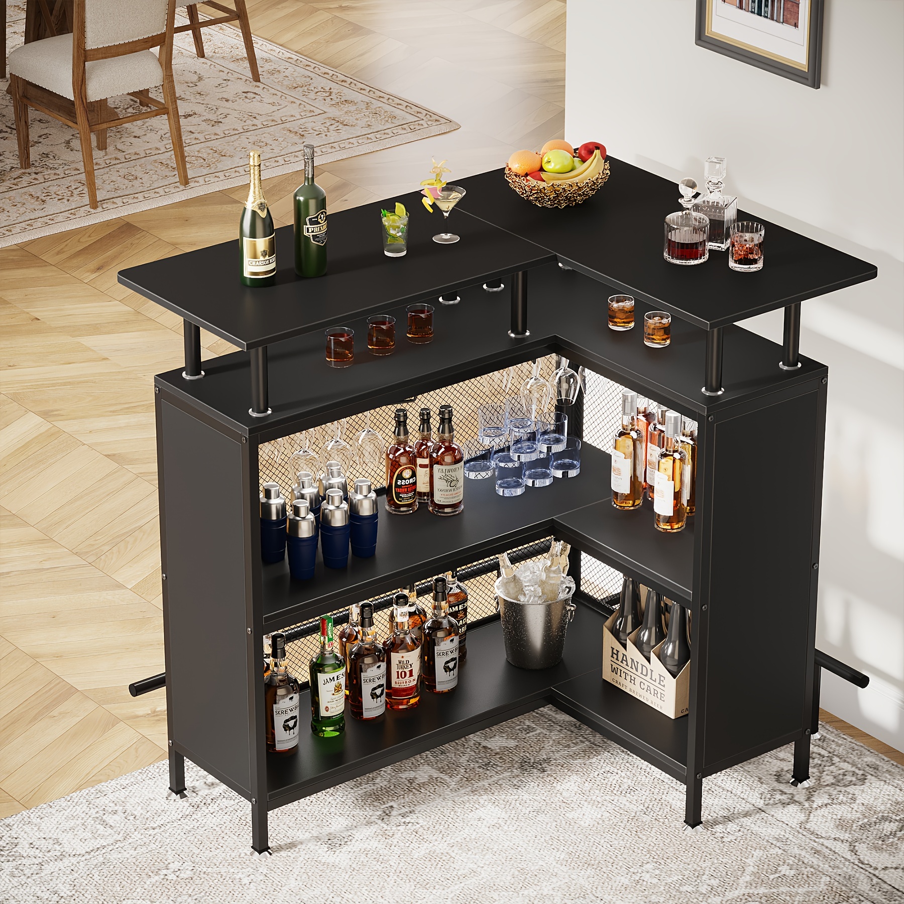 Corner bar tables store