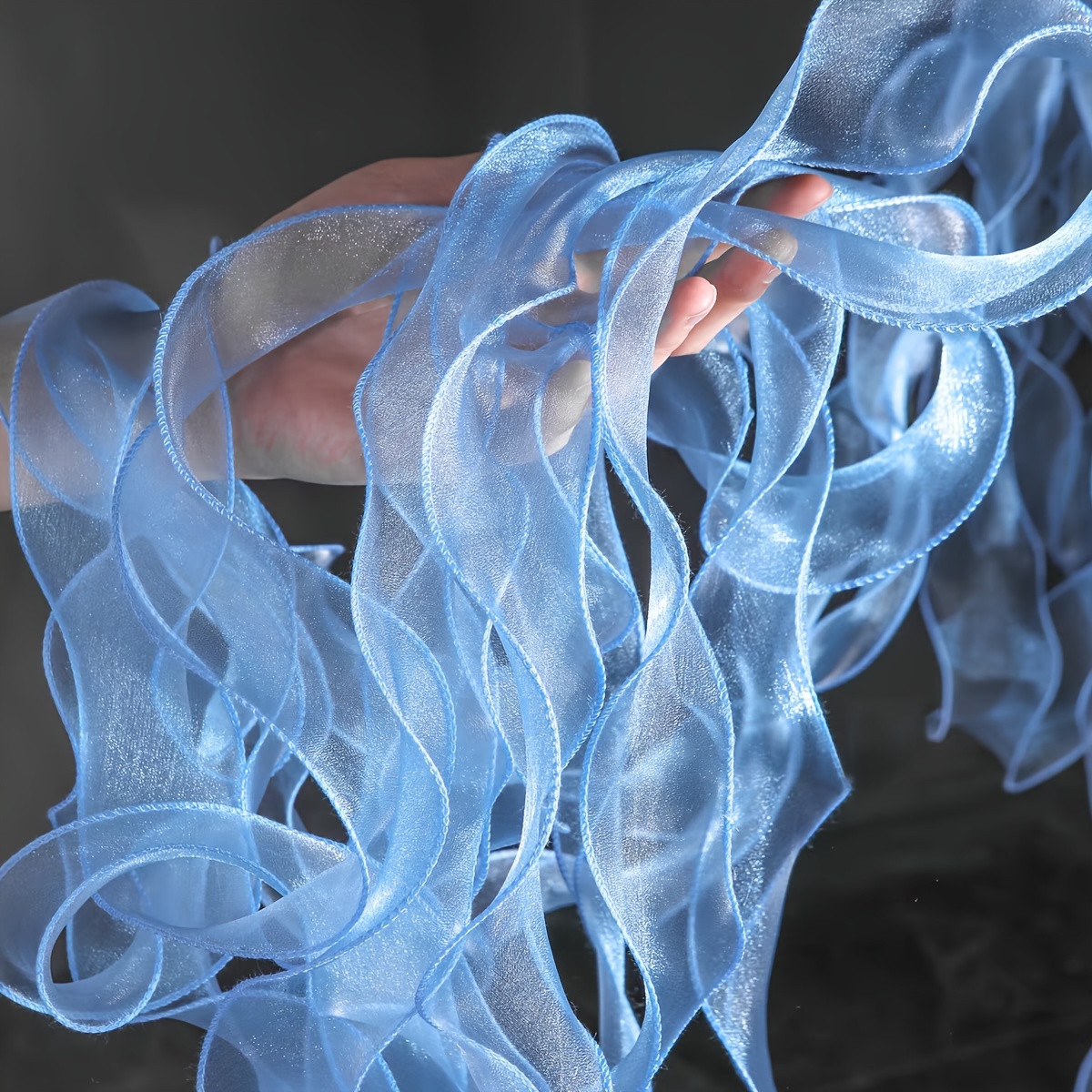 3 Yards Wide Mermaid Water Wave Ruffles Symphony Fish Tail - Temu