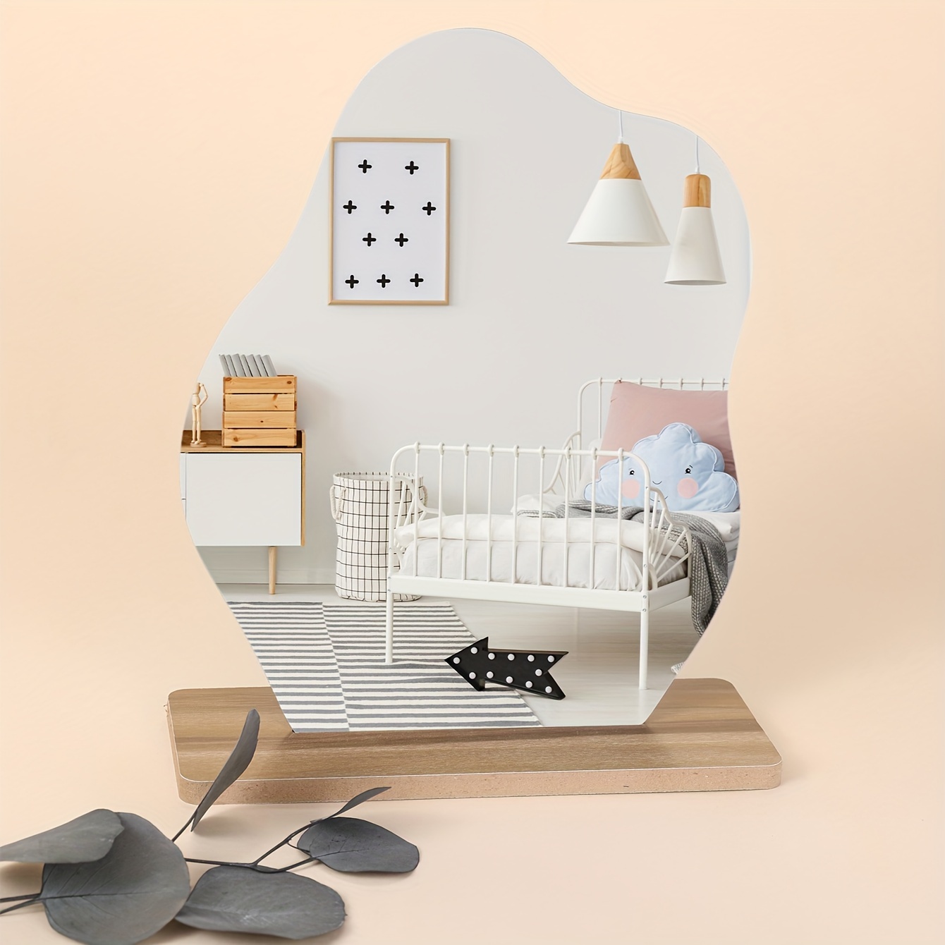 Irregular Shape Acrylic Display Mirror Base Perfect Beauty - Temu Australia