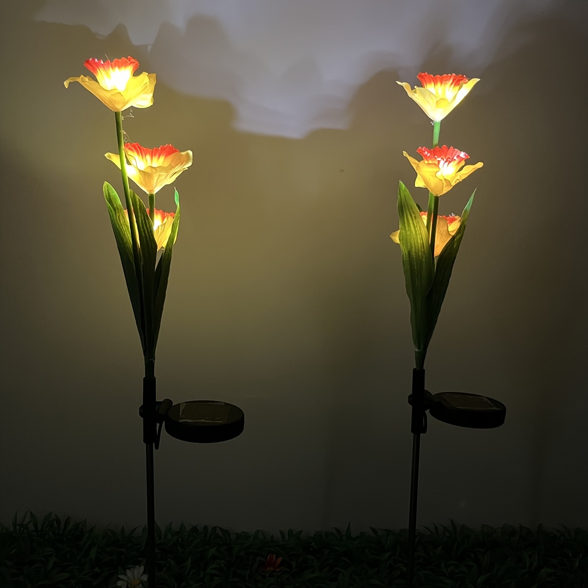 Solar 3 Heads Water Fairy Flower Lights Yard Garden Pathway - Temu ...