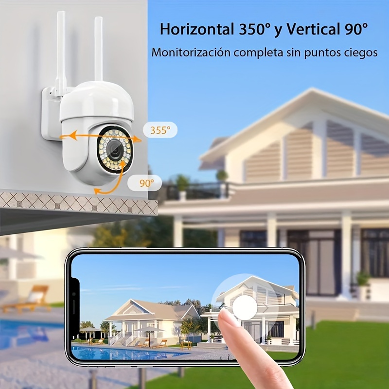 Outdoor Wifi Security Ptz Auto Tracking Audio Cctv Surveillance 360 Ip ...