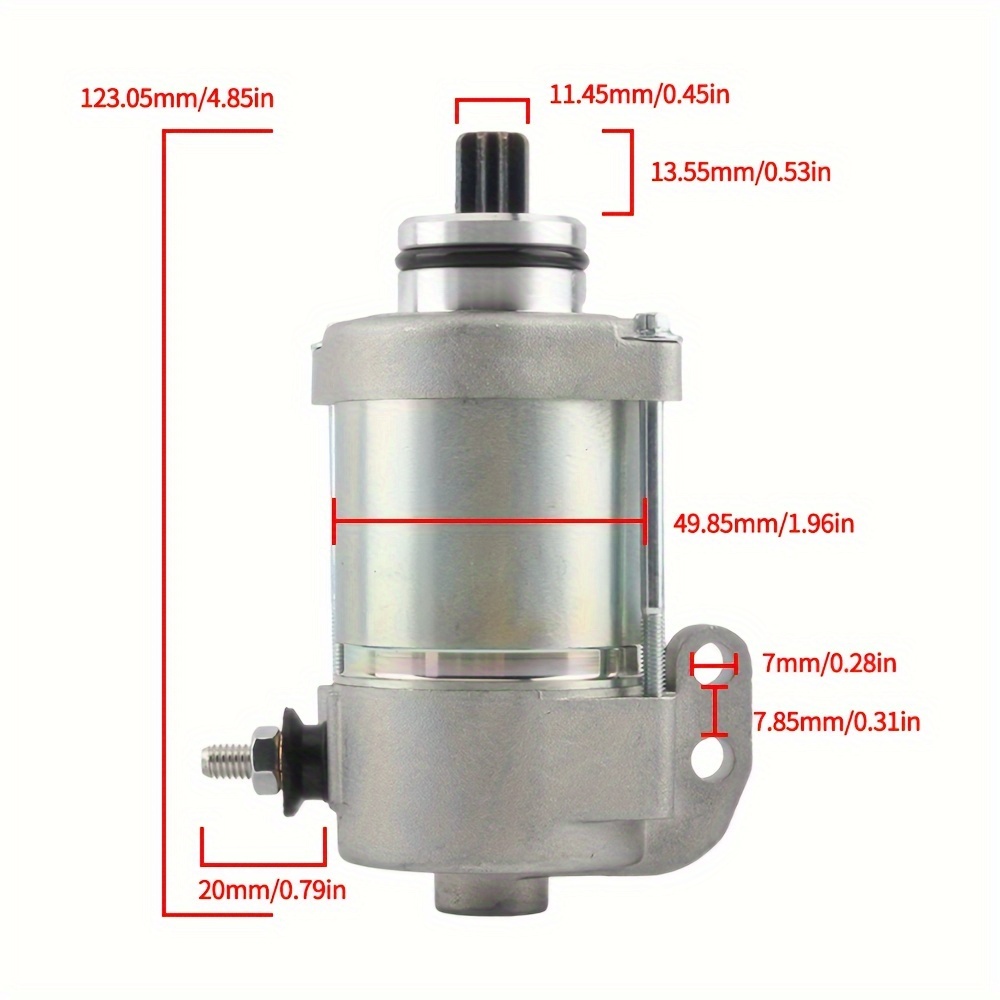 12v Starter Motor Xc Exc Xc w 200 250 300 Engines - Temu