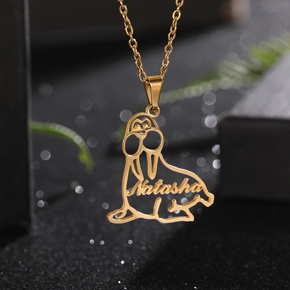 Customized Name Ocean Animal Shape Pendant Personalized - Temu United ...
